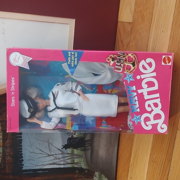 Mattel | Other | 99 Navy Barbie Doll | Poshmark